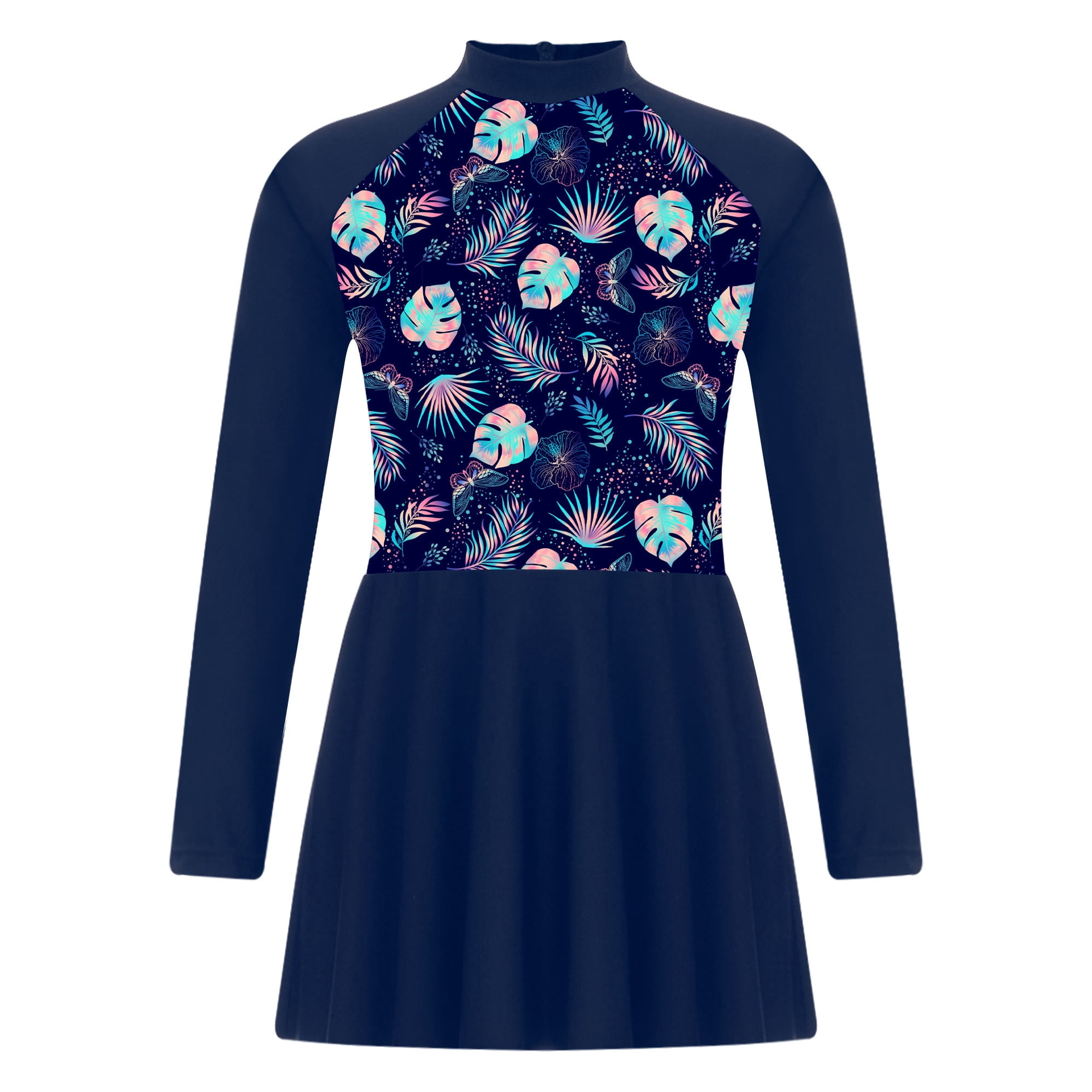 Click here for Miaeowve Girls Long Sleeve Swim Dress Rash Guard U... prices