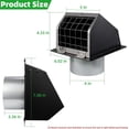 4-inch dryer vent hood outdoor, dryer vent hood for exterior wall vent ...