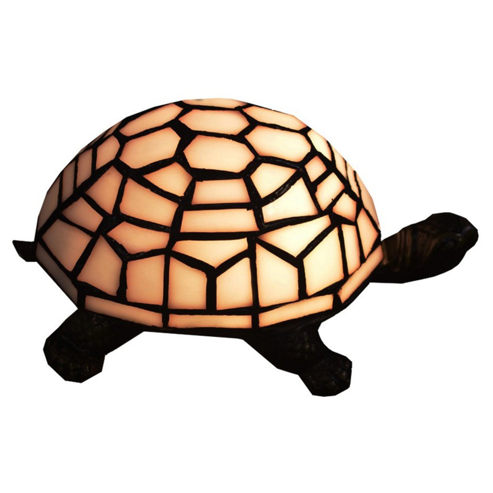 Tiffany-style Turtle 1-light White Accent Lamp - Walmart.com