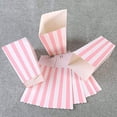 24 Pcs Pink Popcorn Boxes, Stripe Pattern Party Favor Boxes 4.52"x1.96 ...