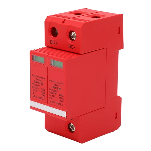 DC PV Surge Protector, Working Indicator Surge Protective Device 1000V Flame Retardant 20KA For ...