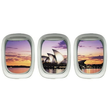 VWAQ Aviation Decals Airplane Window Sticker Clouds Wall Art VWAQ-PPW13 ...