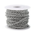 Tarnish Resistant 304 Stainless Steel Cable Chains with Spool Unwelded ...