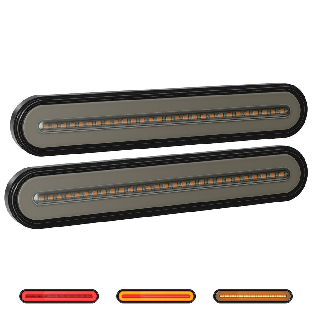 Click here for Generic 2pcs Trailer 100 Tail Light Bar Red Sequen... prices