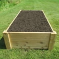 Smart Carts Enterprises Cedar Raised Bed Garden Kit, 3x6 ft, 16.5 in ...