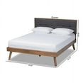 Baxton Studio Alke Full Size Biscuit Tufting Mid-Century Modern ...