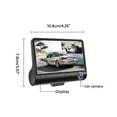 Car DVR 3 Cameras Lens Inch Camera Dual-Lens Support View Camera Video ...