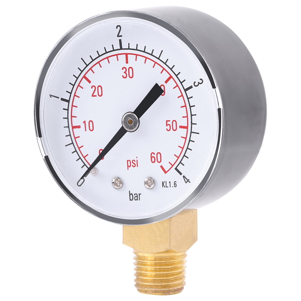 Kritne 1PC Mini Pressure Gauge For Fuel Air Oil Or Water 0-4bar / 0 ... Kritne 1PC Mini Pressure Gauge For Fuel Air Oil Or Water 0-4bar / 0 ...