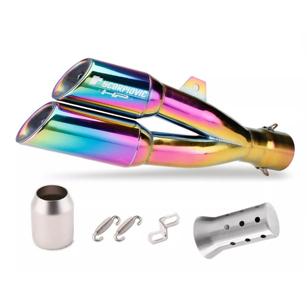 Escape Moto Deportivo Y Silenciador Acero Inoxidable 51mm Multicolor ...