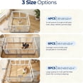 Wagora Acrylic Dog Playpen with Door, Transparent Dog Play Pen Indoors ...