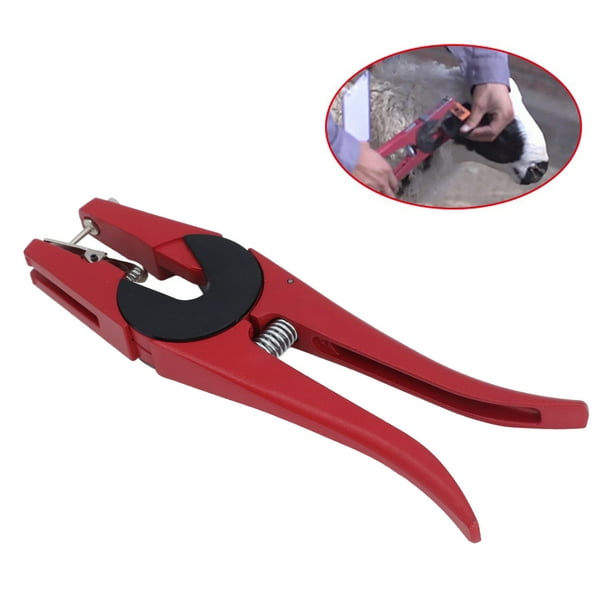 Ear Tag Plier Kit, 1-100 Number Plastic Livestock Cattle Ear Tags ...