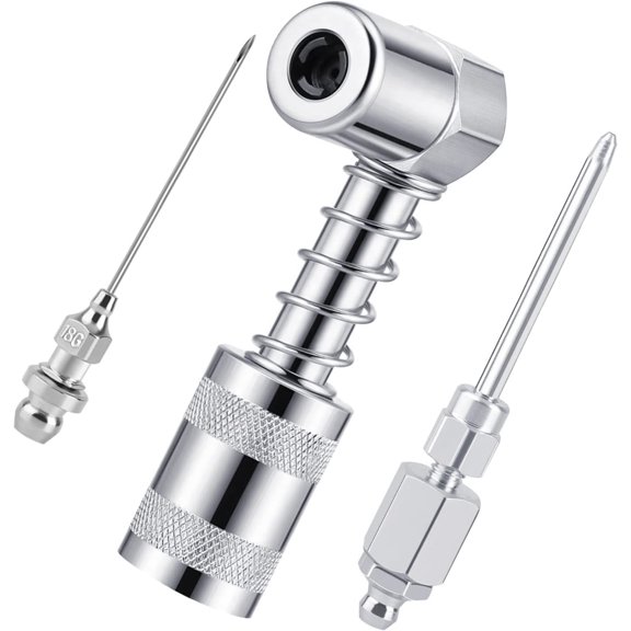Lubrication Set Coupler Connector Angled Grease Needle Nozzles ...