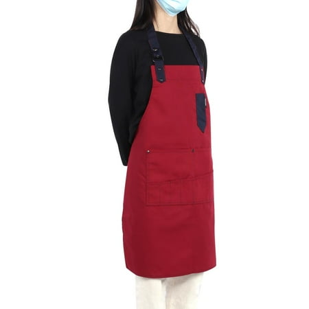 Red Aprons, Apron, Strap Adjustable Chef For Home For Woman Man Easy To ...