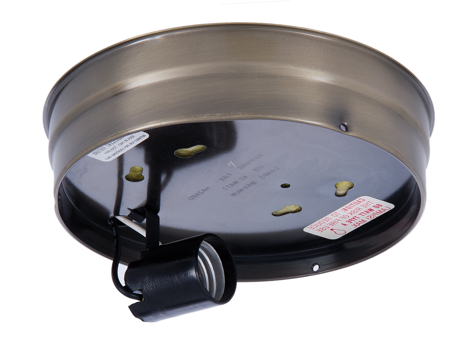 B&P Lamp® 6 Inch Fitter Wired Flush Mount Ceiling Fixture (Bronze ...