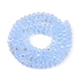 20 Strand Electroplate Glass Beads Strands Imitation Jade Beads Rainbow ...