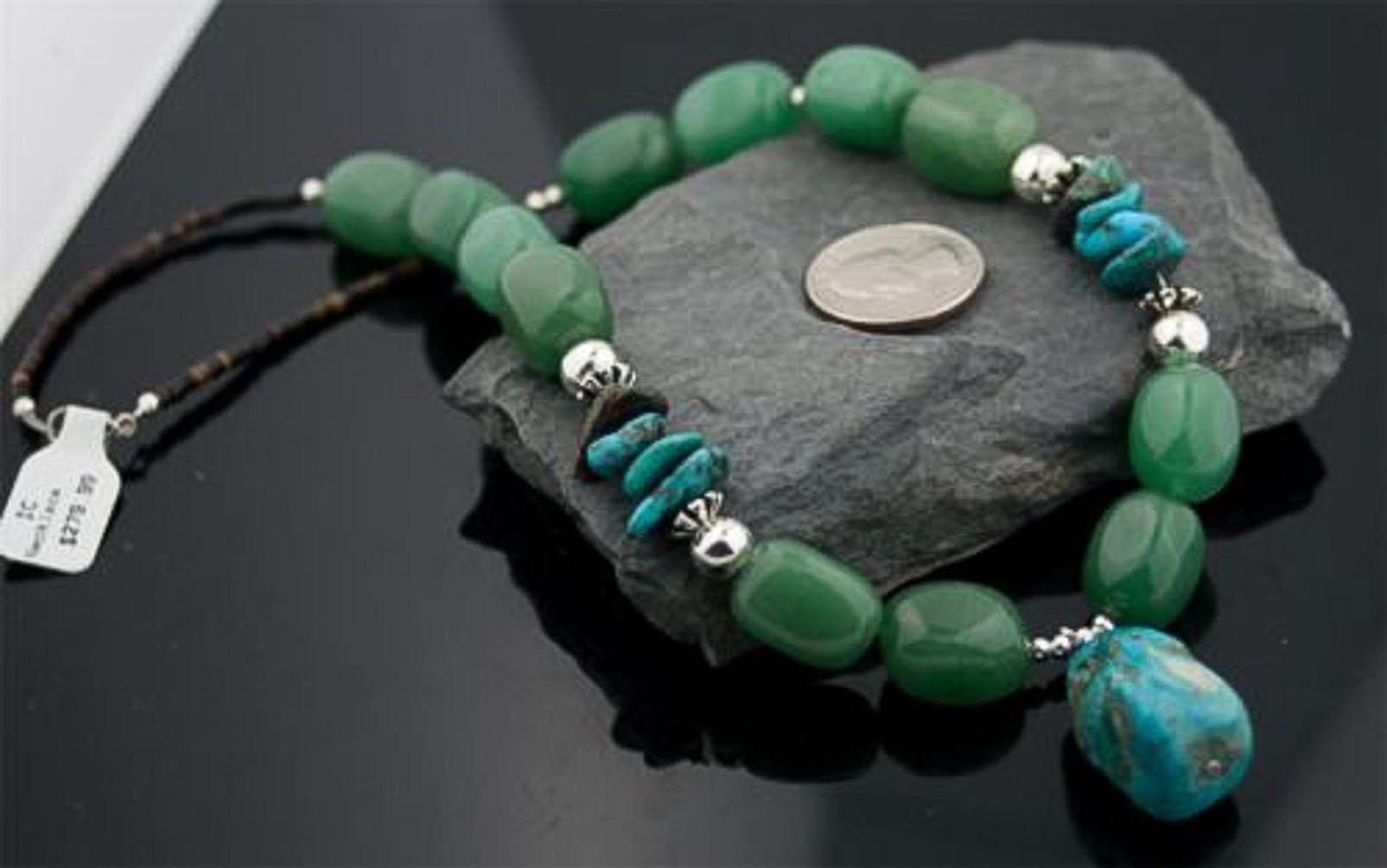 Large Certified Authentic Navajo .925 Sterling Silver Natural Turquoise ...