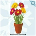 Gerberas Potted Plant / Potted Flowers Window Cling - Walmart.com