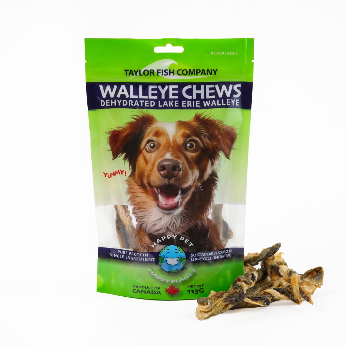 Click here for Happy Pet Happy Planet Walleye Chews By Taylor Fis... prices
