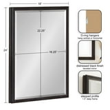 Kate and Laurel Oakhurst Traditional Rectangle Wall Mirror, 18 x 24 ...