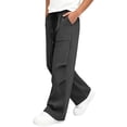 Boys Solid Color Wide Leg Sweatpants, Kids Baggy Elastic Waist Joggers ...