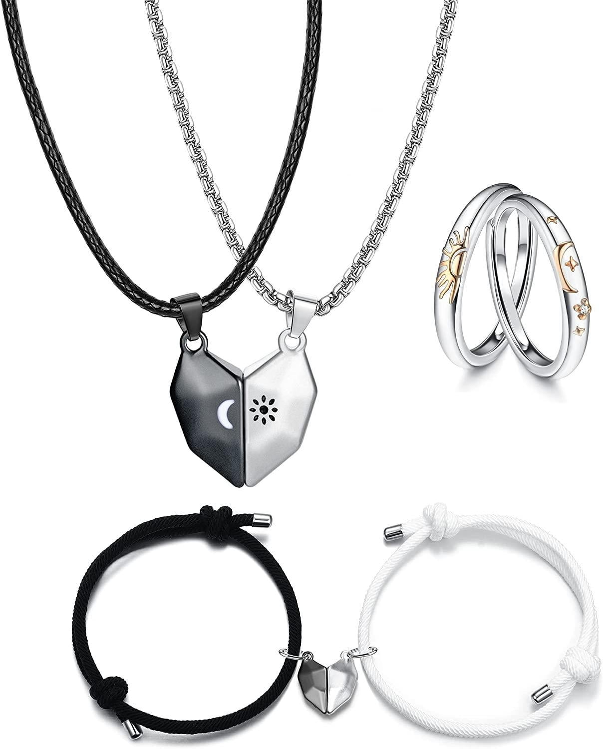 Cute Couple Necklaces Set