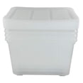 70 L Clear Large Storage Box, Plastic Box with Wheels, 4-Pack - Walmart.com