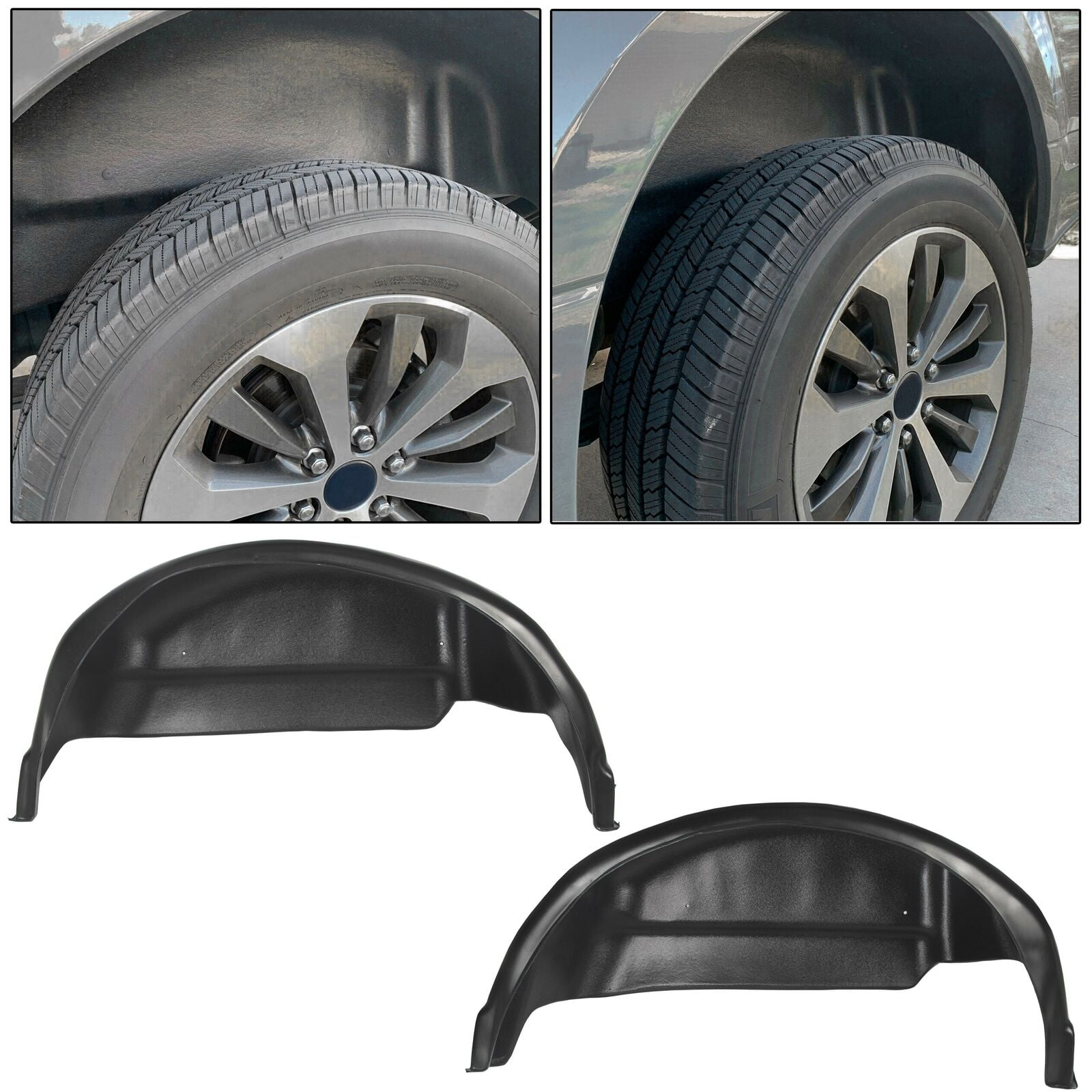 Kojem Rear Wheel Well Guards Liners Inner Fender Mud Flaps Cover for ...