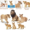 Toymany 6PCS Realistic Lion Figurines with Lion Cubs, 2-5" Jungle ...