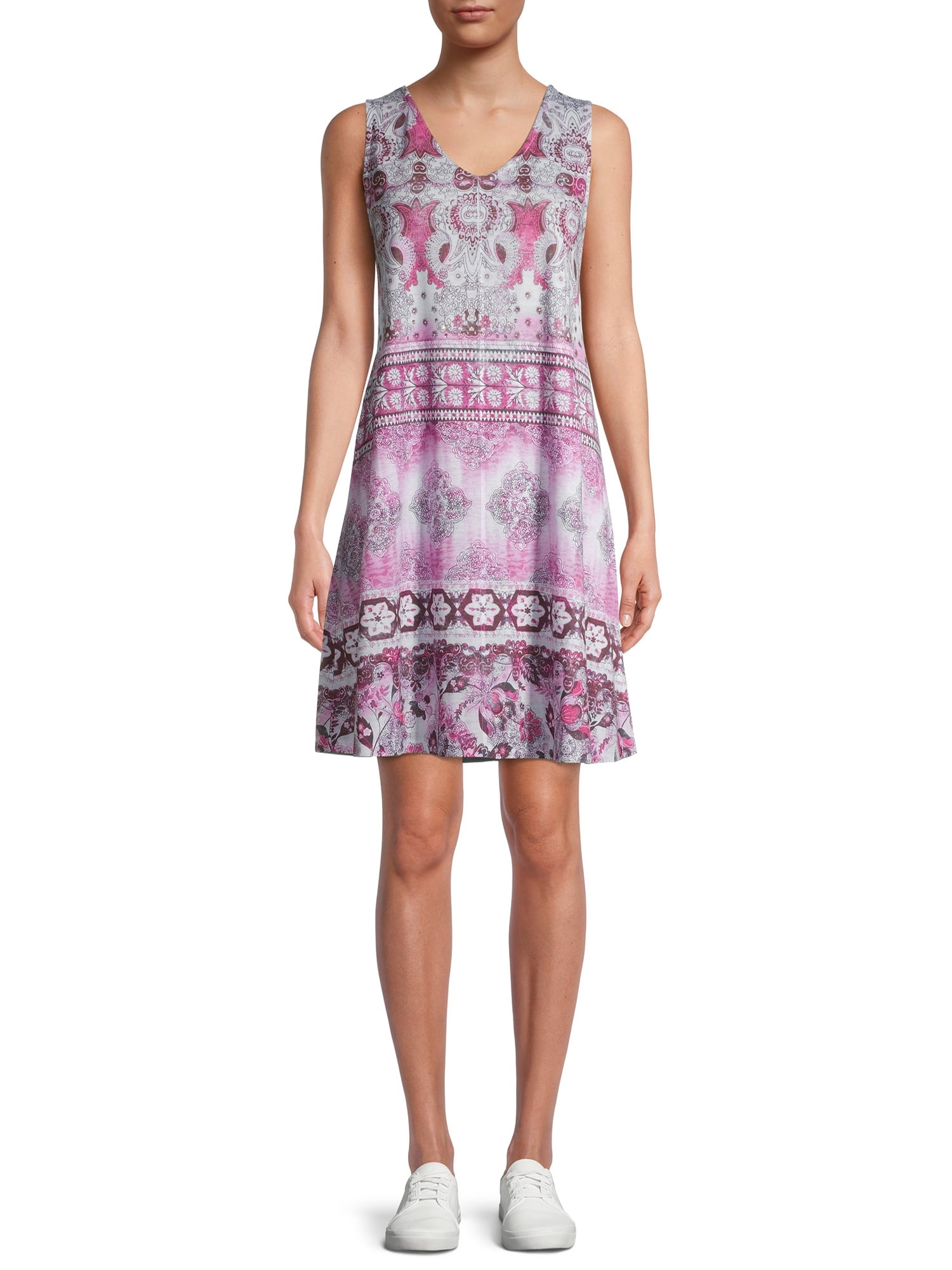 Time and Tru Women's Sublimation Dress - Walmart.com