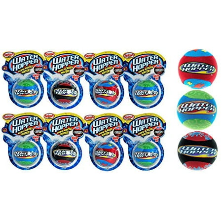 JA-RU Pro Hopper Skip Water Bouncing Ball (8 Pack Assorted) Skip Ball ...
