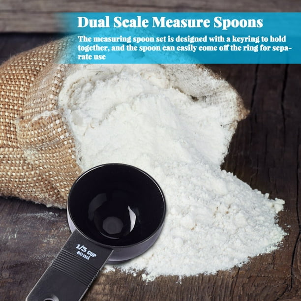 10 Pieces Plastic Measuring Cups Set Scale Measure Stackable Baking ...