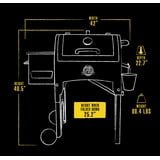 Pit Boss 340 Sq. in. Portable Tailgate, Camp Pellet Grill with Folding ...