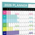 2026 Wall Calendar Planner 2026 Full Year to View Calendars Yearly ...