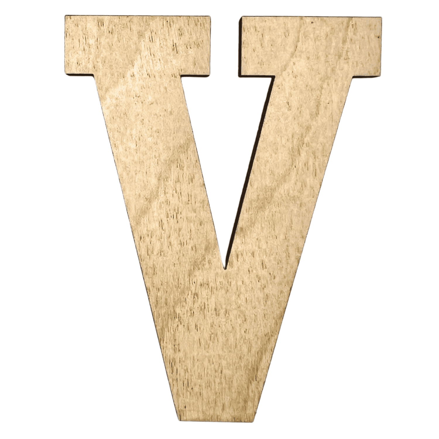 20" Tall Birch Plywood Letter V | 1/4" Thick | Krafty Supply Letters ...
