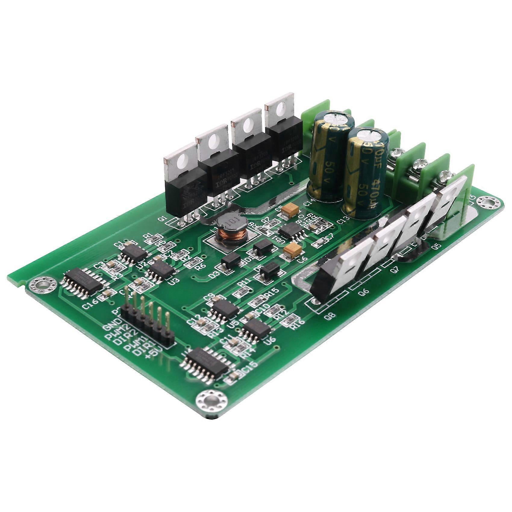 H-Bridge DC Dual Motor Driver PWM Module DC 3~36V 15A Peak 30A IRF3205 ...