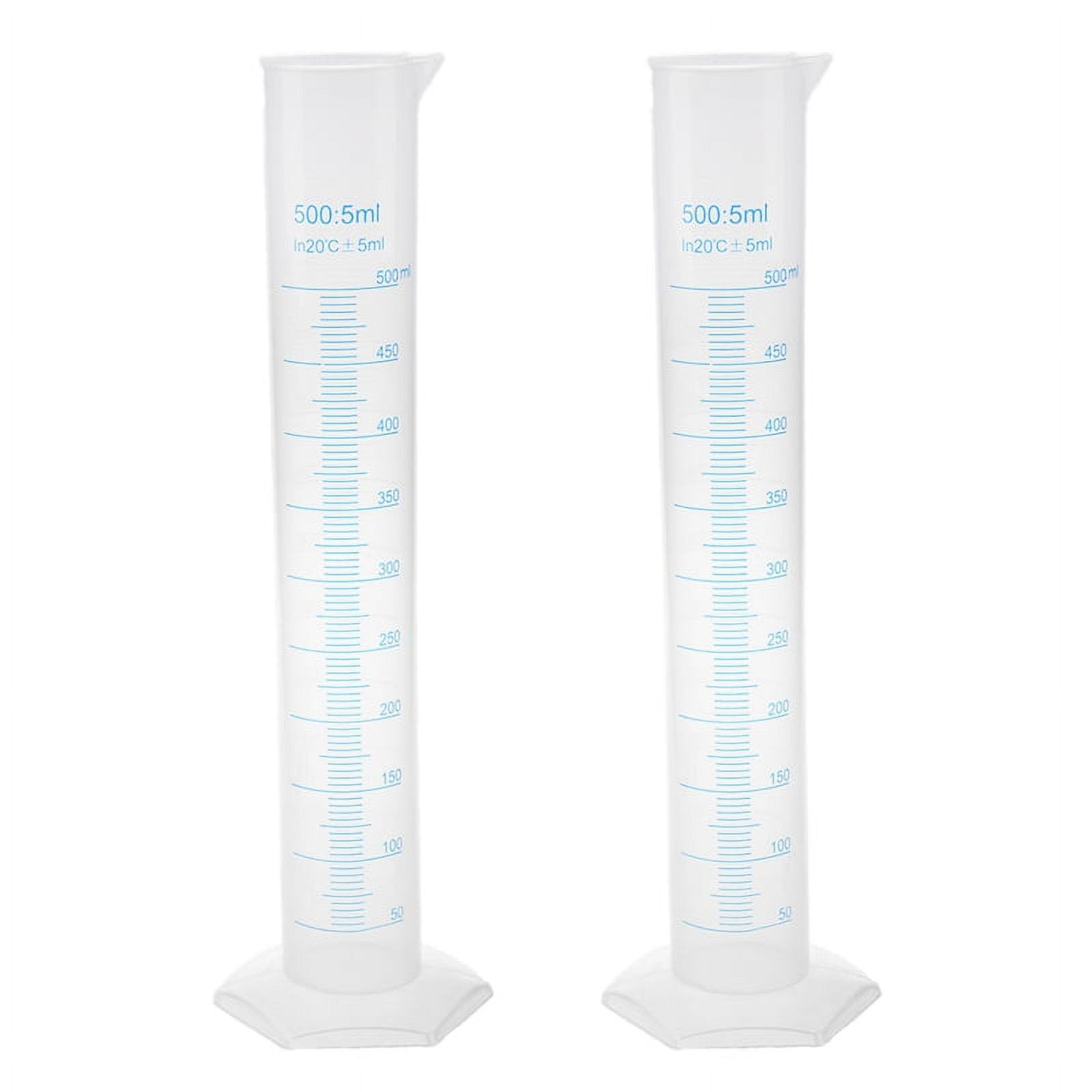 2X 500 Ml Tubo Graduado Transparente de Plastico | Walmart en línea