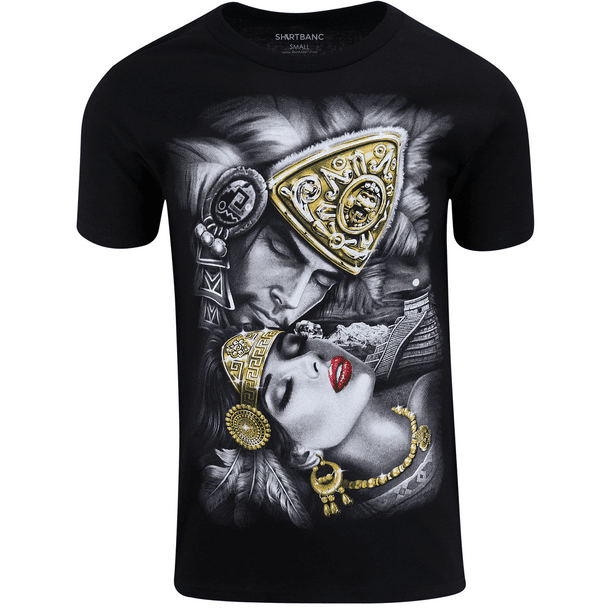 ShirtBANC Aztec Pride Mens Popocatepetl and Iztaccihuatl Lovers Mexican ...