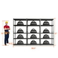 Slsy 5-Tier Adjustable Heavy Duty Steel Shelving Unit, 72"H x 36"W x 18 ...