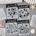 6Pcs Sea Painting Templates Kid Drawing Stencils For Sign Painting ...