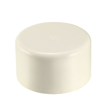 75mm PVC Pipe Cap Fitting, Slip End Caps DWV(Drain Waste Vent) White 2 ...