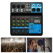 Pyle PMXU68BT 6 Channel Bluetooth Sound Board Mixer System for DJ ...