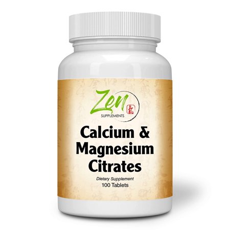 Zen Supplements - Calcium & Magnesium Citrates Supports Bone Health ...