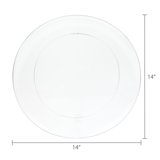 Way To Celebrate Clear Round Serving Platter, 14 inches, Plastic, Large ...