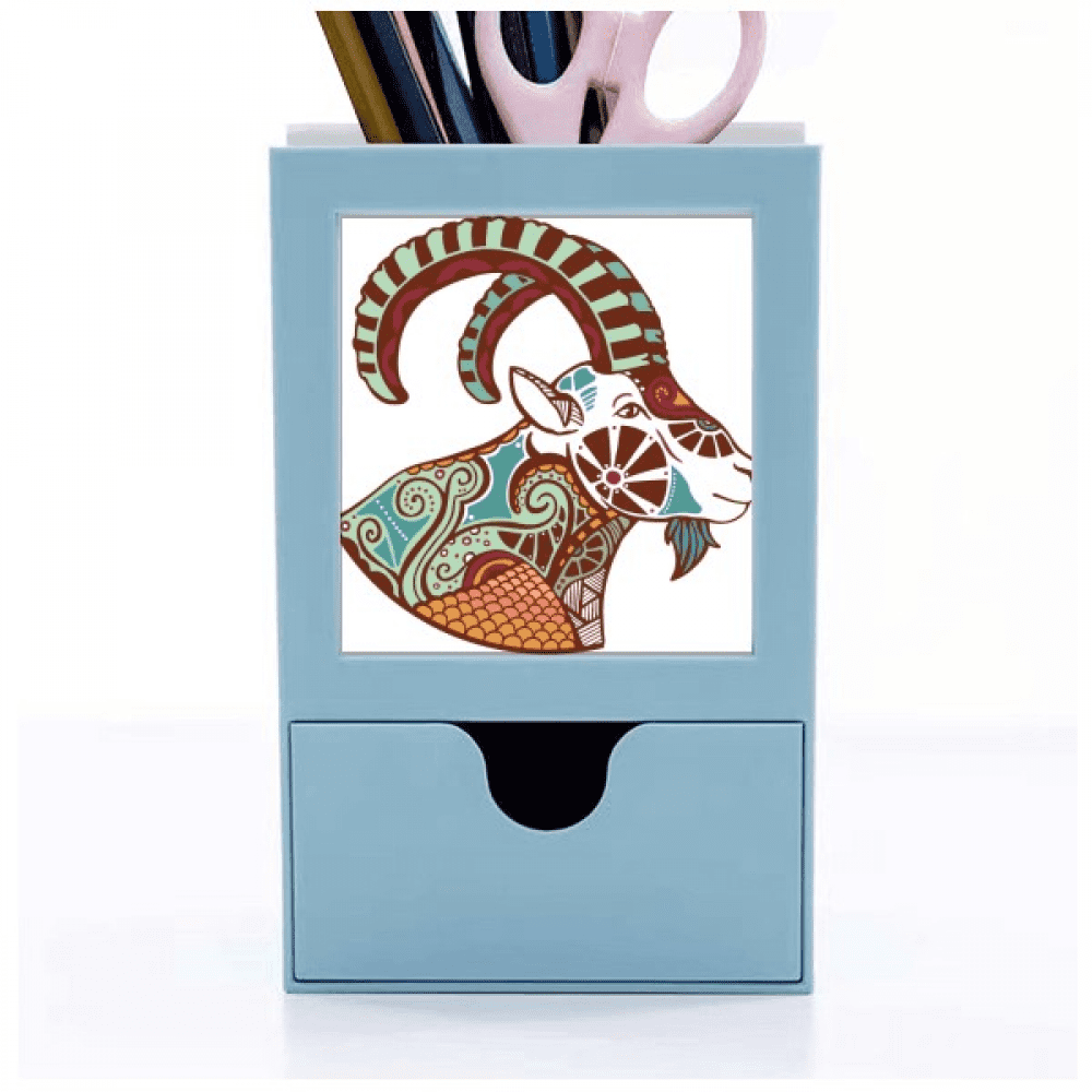 Capricorn Constellation Zodiac Symbol Desk Supplies Organizer Pen ...