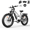 "Emoko C93 Electric Bicycle 750W, 20x4.0"" Fat Tire, 48V 20Ah, 19.8 mph ...