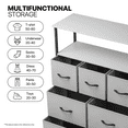 MoNiBloom 7 Drawers Dresser with Fabric Drawers, Storage Organizer Unit ...