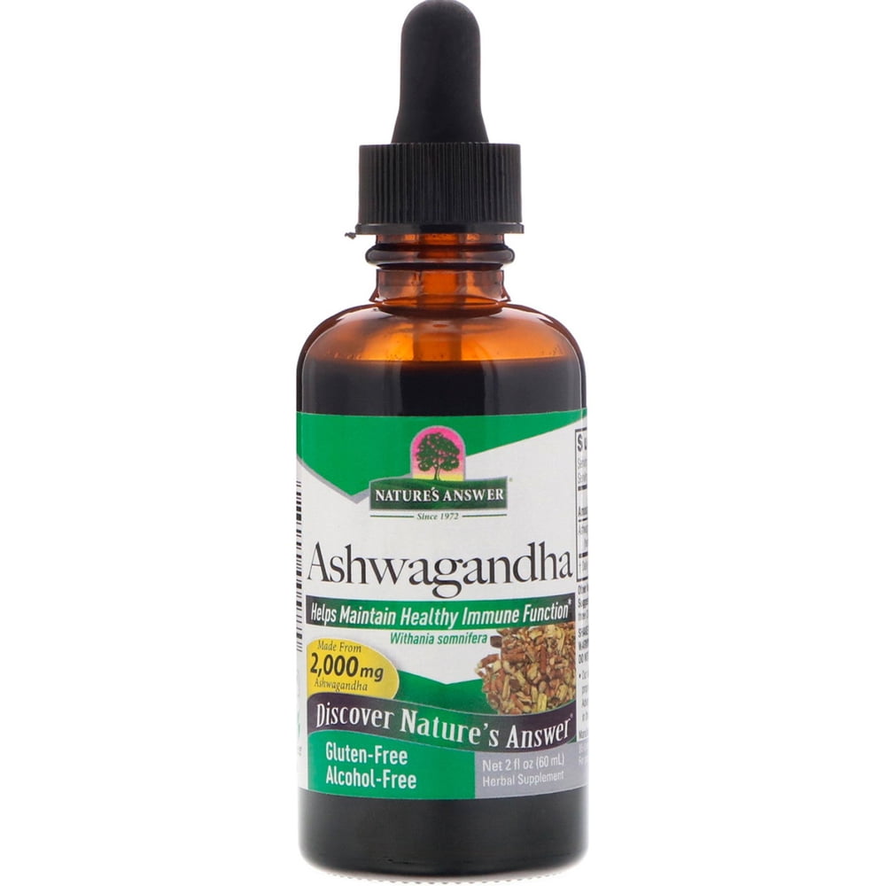 Nature's Answer Ashwagandha, 2,000 mg, 2 fl oz (60 ml) - Walmart.com ...