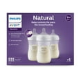 Philips Avent Natural Baby Bottle with Natural Response Nipple, Clear ...