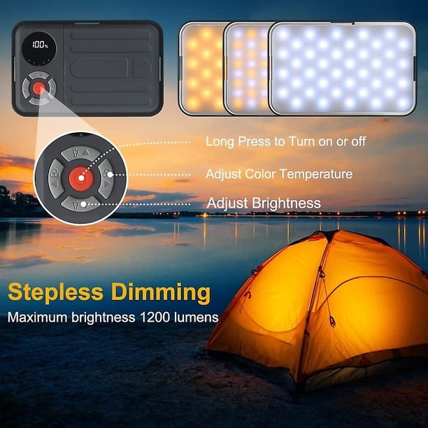 Linterna de camping YONGSHENG 1200 Lm 10000 mAH recargable | Bodega ...