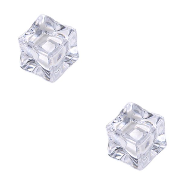 relayinert 100pack/lot Acrylic Simulation Ice Cubes Visual Effects In ...
